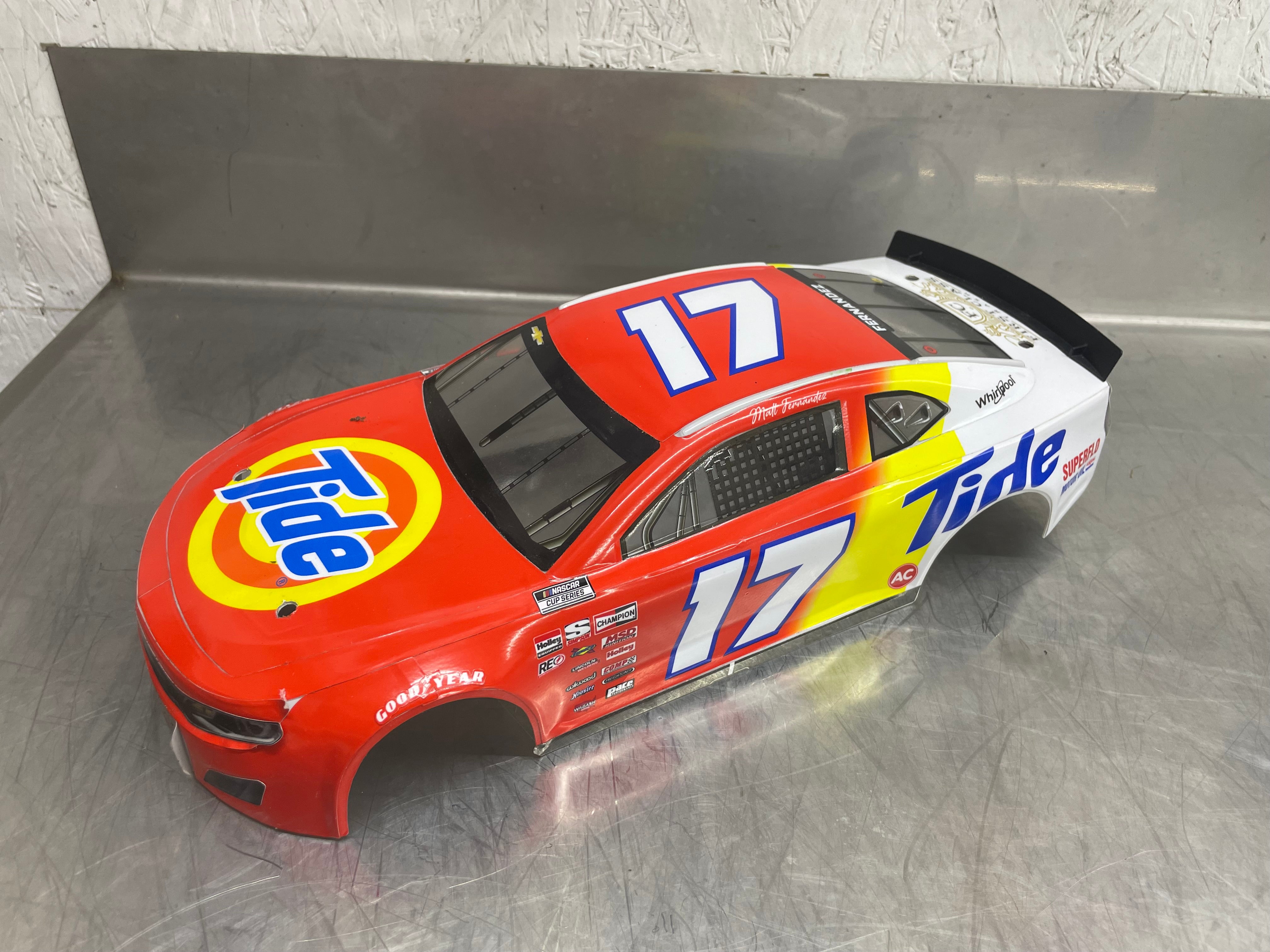 USED Losi NASCAR Chevy Camaro Body Shell Wrapped #17 Tide Fernandez Ca ...